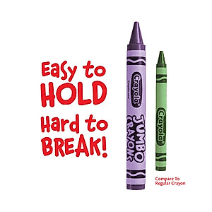 Crayola Jumbo Crayons Classpack, 200 Count, Toddler Crayons, Bulk School Supplies For Teachers, 8 Colors