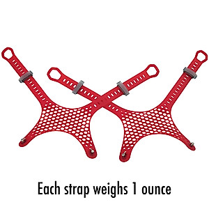 MSR Snowshoe Paragon Binding Mesh Replacement Straps (1 Pair), Red
