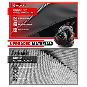 NICECNC Motorcycle Helmet Backpack 35L Large Capacity Motorcycle Helmet Bag, Universal Motorcycle Riding Backpacks for Men Motorcycle Lugguge Storage Bag with Hidden Helmet Net, Red