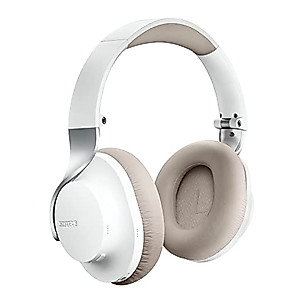 Shure AONIC 40 Over Ear Wireless Bluetooth Noise Cancelling Headphones with Microphone, Studio-Quality Sound, 25 Hour Battery Life, Fingertip Controls, iPhone & Android Compatible - White