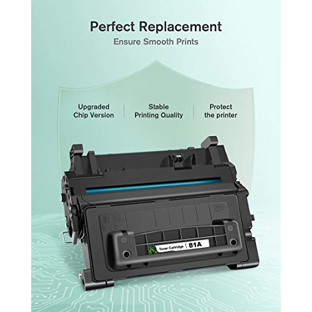 ECHALLENGE 81A CF281A Compatible Toner Cartridge Replacement for HP 81A CF281A 81X CF281X to Use with Laserjet Enterprise MFP M605 M604 M604N M606 Enterprise MFP M630(Black, 2 Pack)