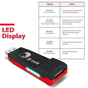 Brook Wingman NS Lite Converter- Support Xb Series X/S/One/360, PS5/PS4/PS3, Xb Elite 1/2, Switch Pro Controllers on Switch and PC(X-Input) Gaming Console, Supports Remap, Marco, and Adjustable Turbo