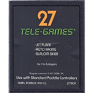 27 Tele-games Including Jet Plane~Auto Racing~Slalom Skier for Atari
