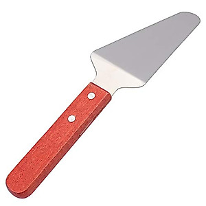 Tosnail 12 Pack Stainless Steel Pie Server Pizza Spatula Cake Cutter Slicer with Wooden Handle