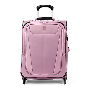 Travelpro Maxlite 5 Softside Expandable Upright 2 Wheel Carry on Luggage, Lightweight Suitcase, Men and Women, Orchid Pink Purple, Carry On 20-Inch