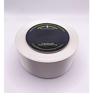 SEWING STATION 2” Satin Poly Blanket Binding 25 Yards (Ivory)