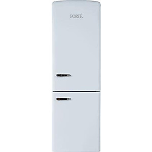 FORTÉ F12BFRES450RBL Retro Refrigerator with Freezer 24 inch 450 Series, 11.65 cu. ft. Capacity, Adjustable Glass Shelves, Crisper Drawer, LED Lighting, Egg Tray, Energy Star, Open Door Alarm, Blue