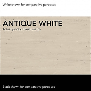 Bush Furniture Fairview 2 Drawer Lateral File Cabinet in Antique White and Tea Maple