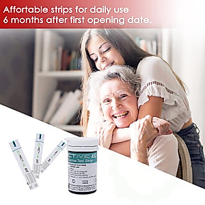 Exactive EQ Diabetes Test Strips Blood Glucose Test Strips x 100, Lancets x 100 Codefree Test Strips, Blood Suger Test Strips