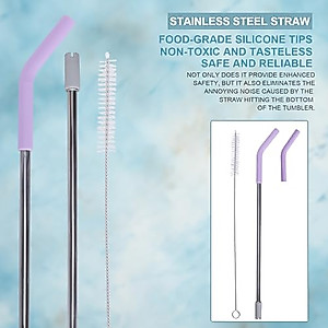 GiNT 40 oz Tumbler with Handle, Stainless Steel Insulated Tumbler with Lid and Straw, Double Vacuum Leak Proof Travel Coffee Mug - Green Purple