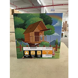 FUQUN Treehouse Accessories for Kids,Pulley with Bucket Cable, Kids Playhouse Accessories, Pulleys for Kids, Pirate Ship Accessories Outdoor, Playhouse Game Accessories, Bucket for Treehouse (Blue)