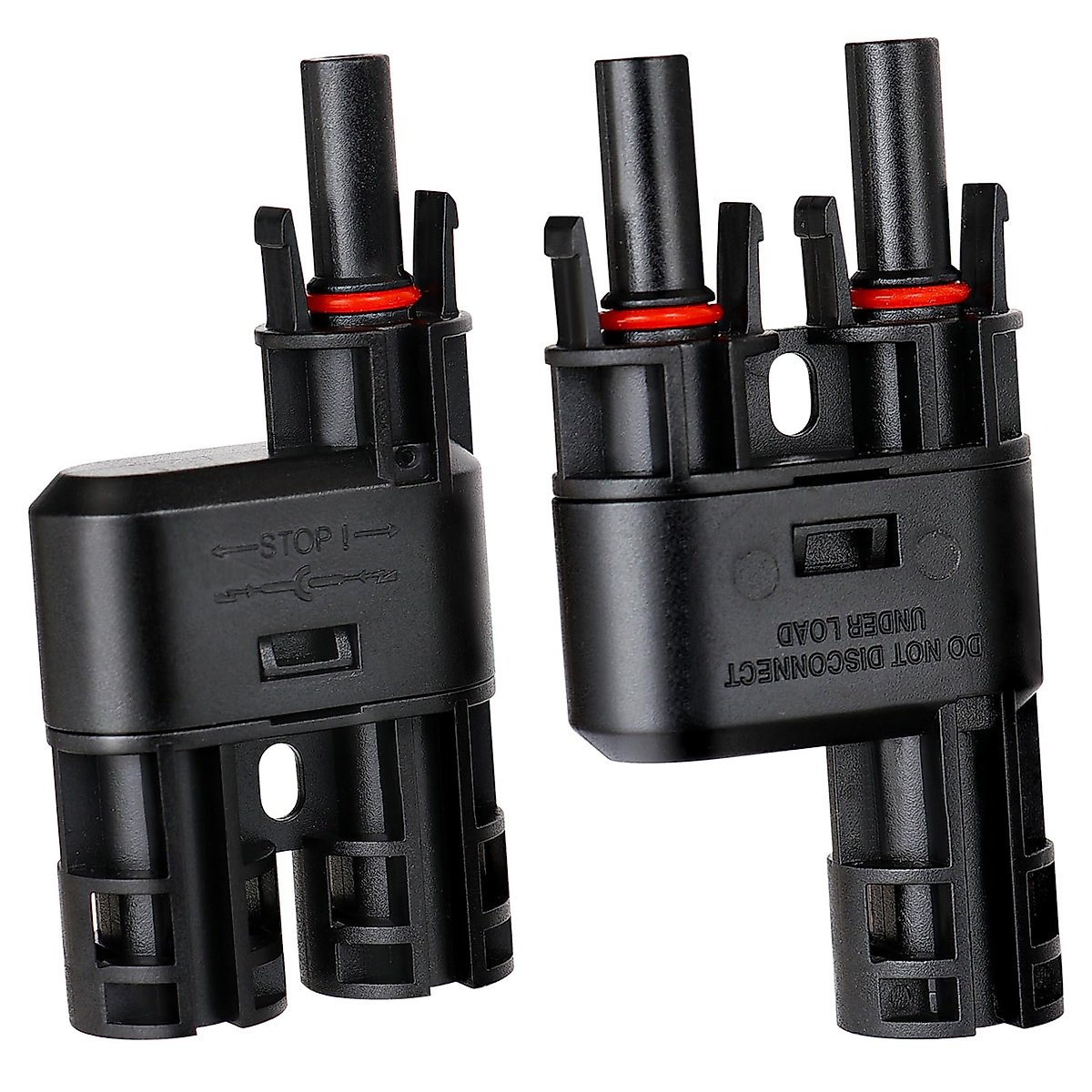 LINXIU Solar Branch Connector Waterproof 2 to1 Branch Connectors Solid Copper Terminal for Parallel Connection Between Solar Panels 1 Pairs