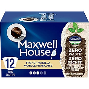 Maxwell House, French Vanilla Coffee, Keurig K-Cup Pods, 12 Pods, {Imported from Canada}