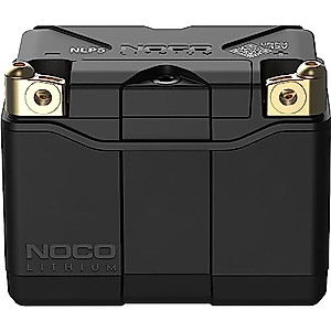 NOCO Lithium NLP5, Group 5, 250A Lithium LiFePO4 Motorcycle Battery, 12V 2Ah ATV, UTV, Jet Ski, 4 Wheeler, Quad, Riding Lawn Mower, Tractor, Scooter, PWC, Seadoo, Polaris and Generator Battery