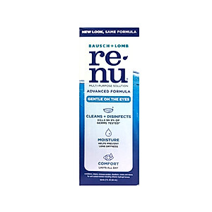 Renu Multi-Purpose Contact Lens Solution Travel Size,2 Fl Oz (Pack of 3)