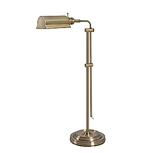 Kenroy Home 33055AB Denton Floor Lamps, Small, Antique Brass