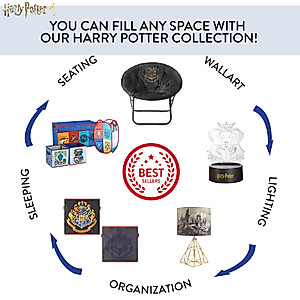 Harry Potter Collapsible Storage Cube with removable Lid, 10" Wx10 Hx10 D