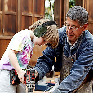 HUARUI Noise Canceling Ear Muffs, Shooting Ear Muffs,Shooters Ear Protection (Green)