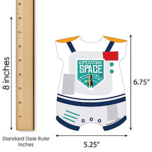 Big Dot of Happiness Blast Off to Outer Space - Picture Bingo Cards and Markers - Rocket Ship Baby Shower Shaped Bingo Game - Set of 18