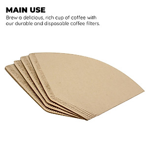 Jacent Fill N Brew Disposable #2 Coffee Filters, Cone Shape - 100 Count per Pack, 1 Pack