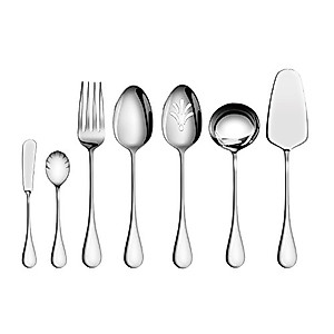 Artaste 18/10 Stainless Steel Elegant Serving & Hostess Flatware Sets (7-Piece Hostess Set)
