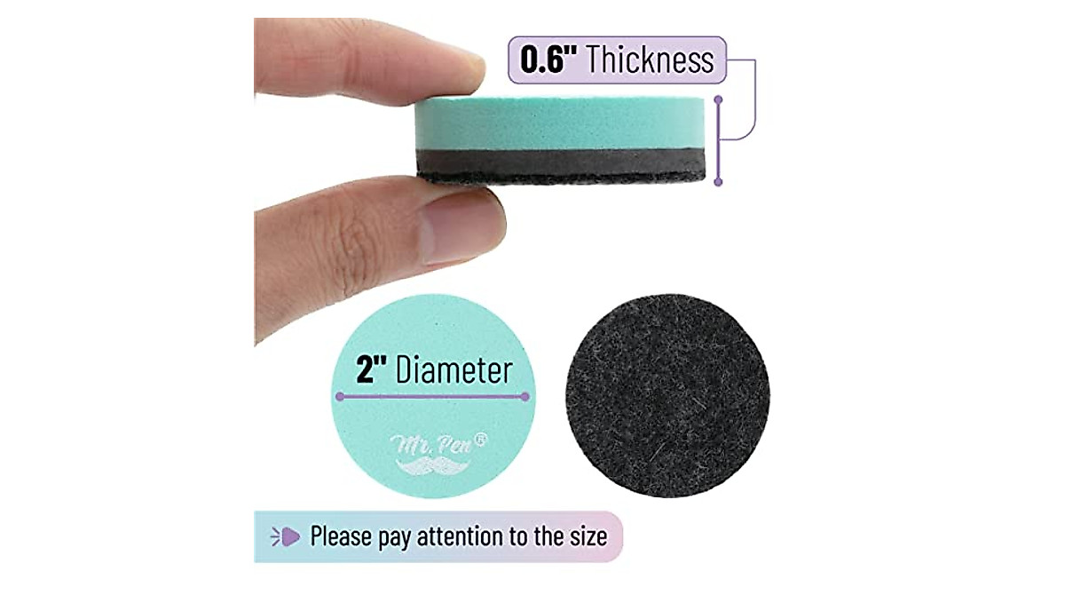 Mr. Pen Mini Dry Erase Erasers 24 Pack - Streak-Free & Magnetic