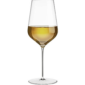 Nude Stem Zero Trio White Wine Glass 14.25 oz, Crystal Clear Wine Glass, | Lead - Free |, Stem Unique Modern Wine Glasses, Perfect for Cocktail