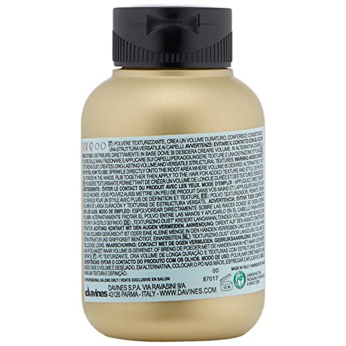 Davines This is a Texturizing Dust, Volumizing Powder Spray For Long-Lasting Volume And Workable Texture, No Residue Matte Effect, 0.28 Oz