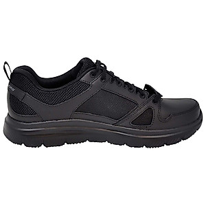 Skechers Men's Flex Advantage SR Black/Black Work Shoe 12 W US