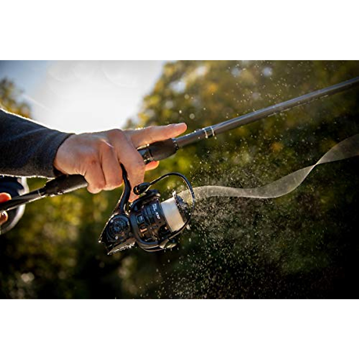 Abu Garcia REVO2X40 Revo x Spinning Fishing Reel, Black