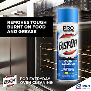 Easy-Off Fume Free Oven Cleaner Spray, Lemon, 24oz, Removes Grease