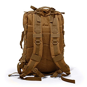 Bug Out Bag Backpack - 50L Tactical Backpack - Great for Survival Essentials (Tan)