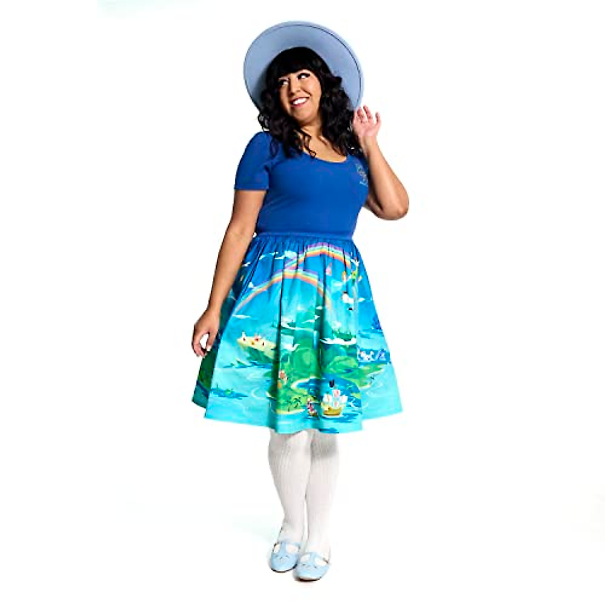 Loungefly Stitch Shoppe Disney Peter Pan - Neverland Scene Sandy Skirt - Size 2XL