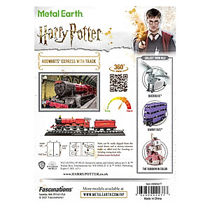 Metal Earth Harry Potter Hogwarts Express with Track 3D Metal Model Kit Fascinations