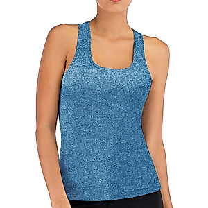 Padaleks Women's Workout Top Sleeveless Backless Summer Shirts Vest Racerback Sports Yoga Tank Tops Activewear