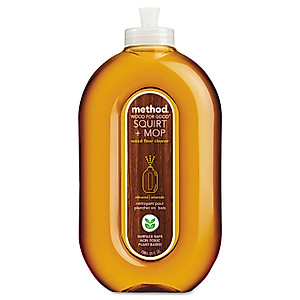 Method 00562 Squirt + Mop Wood Floor Cleaner, Almond Scent, 25 oz Squirt Bottle