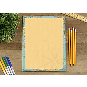 Teacher Created Resources Travel the Map Computer Paper, 8.5" x 11", 50 Sheets