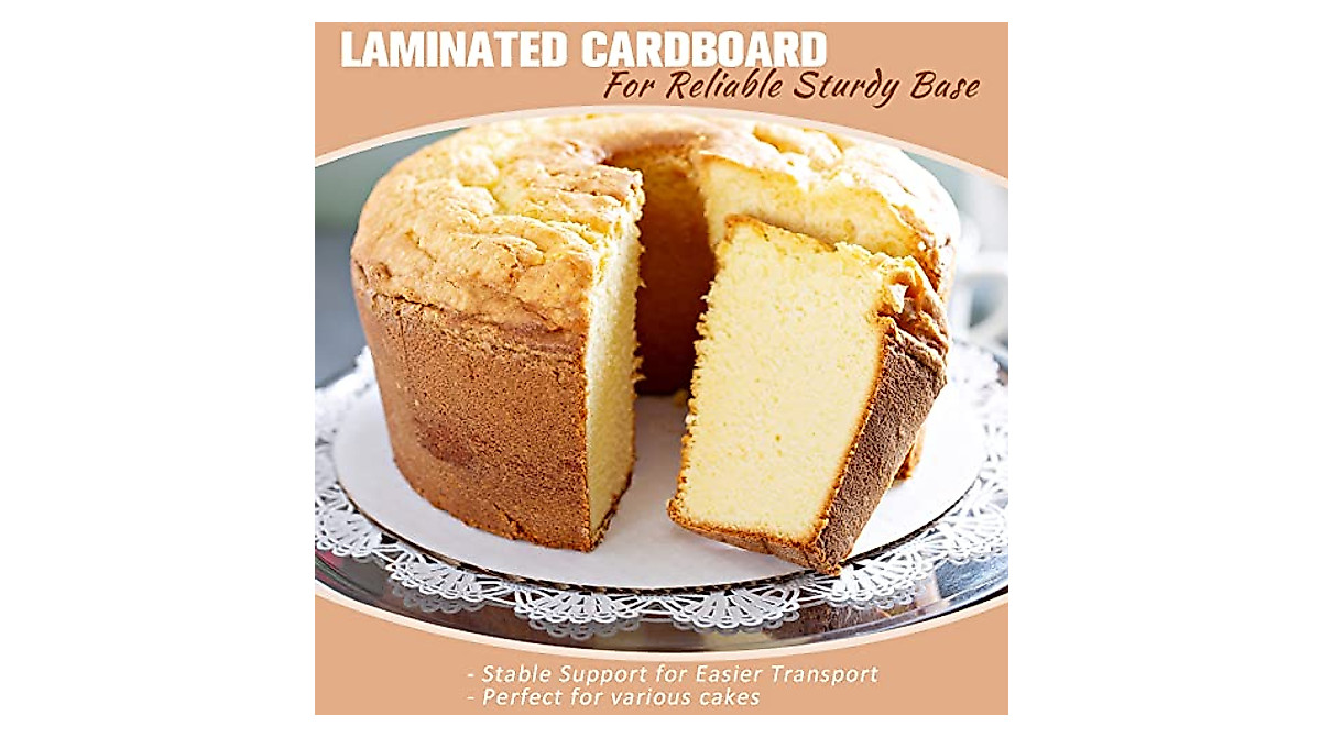 100 Pcs 6-Inch Greaseproof Cake Boards for Baking