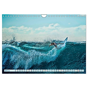 Surfing - water, wind and cool guys (Wall Calendar 2024 DIN A4 Landscape), CALVENDO 12 Month Wall Calendar