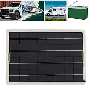 Solar Panel, Easy Installation 12V 20W High Efficiency Portable Solar Battery Maintainer for RV for Car