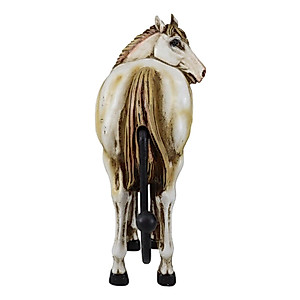 Ebros Gift Set of 3 Rustic Western Country Farm Black Brown Chestnut Horses Hind Butt Hindquarter Coat Key Hat Leash Backpack Wall Hanging Hooks Decor Hangers Cowboy Horse Hook Organizers