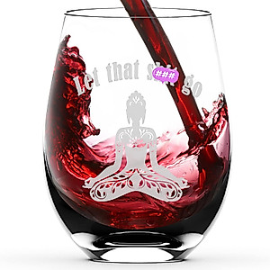 Funny Wine Glasses - Stemless Funny Wine Glasses for Women, Cute Wine Glass for Best Friend Gag Gift, Stemless 17oz with Gift Box, White Elephant Gifts for Hilarious Party, Event, Hosting Fun