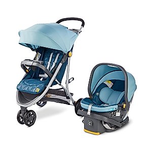 Century Stroll On 3-Wheel 2-in-1 Lightweight Travel System – Infant Car Seat and Stroller Combo