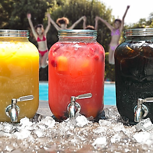 Magia Manual Espresso Machine with Grinder and Milk Frother - 15 Bar Pressure Pump Cappuccino Machine and 1 Gallon Cold Brew Coffee Maker with EXTRA-THICK Glass Carafe & Stainless Steel Mesh Filter