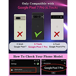 Goocrux for Google Pixel 7 Pro Case Skeleton for Women Girls Cute Skull Phone Cover Gothic Design Aesthetic with Slide Camera Cover Funny Goth Cool Cases for Pixel 7 Pro 5G 6.7 inch