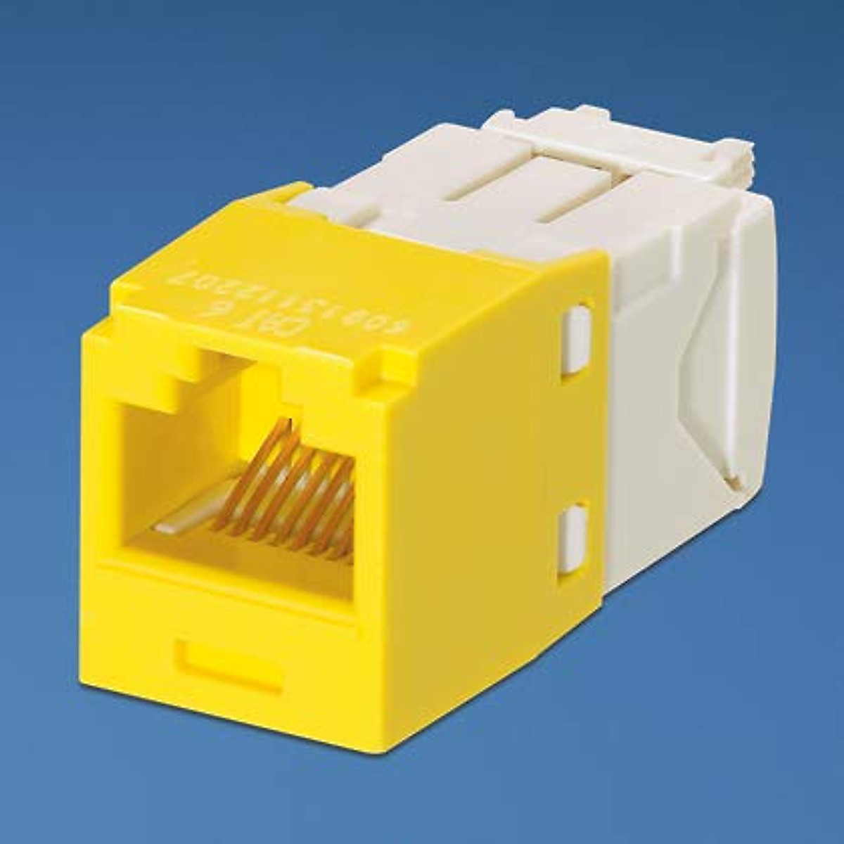 Panduit Mini-Com TX6 Plus Giga-Channel Cat6 Jack, Yellow, Box of 50 CJ688TGYL