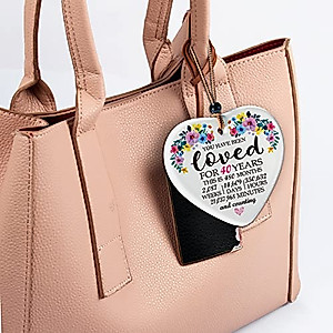 40th Birthday Gifts Ceramics Heart Plaque for Women Gift Idea for Fortieth 40th Birthday Anniversary Presents Ideas for Women Turning 40