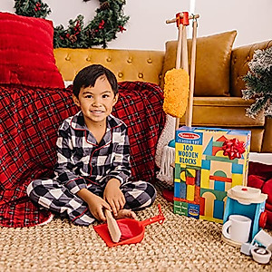 Melissa & Doug Let's Play House Dust! Sweep! Mop! 6 Piece Pretend Play Set - Toddler Toy Cleaning Set, Pretend Home Cleaning Play Set, Kids Broom And Mop Set For Ages 3+