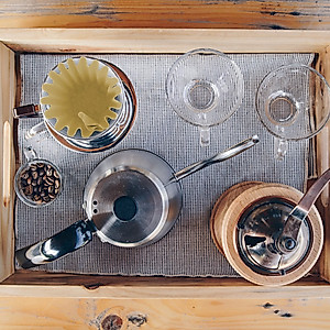 KUFUNG Coffee Filters Basket Natural Paper Coffee Filters for Home Office Pour Over, Drip Coffee Maker, Small Basket Style Single Pour Over,Natural Brown Unbleached (Brown, 155)