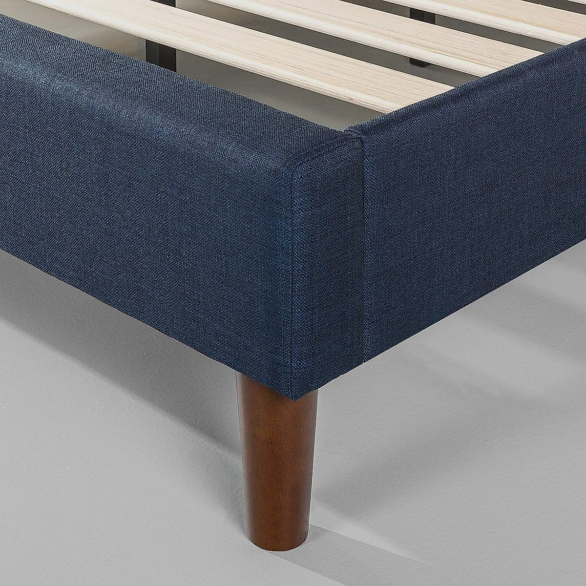 ZINUS Kiernan Upholstered Platform Bed Frame / Mattress Foundation / Wood Slat Support / No Box Spring Needed / Easy Assembly, Full